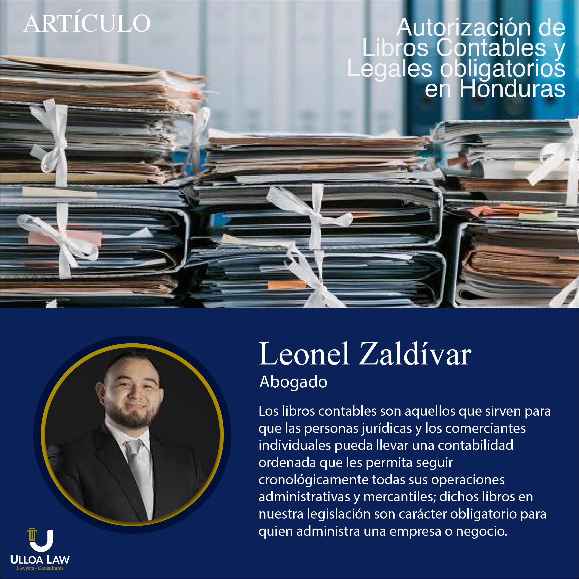 Autorización de Libros Contables y Legales obligatorios en Honduras ...